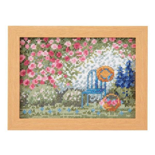 季節を感じられる、初〜中級クロスステッチ。オリムパス製絲 刺しゅうキットオリムパス 12ケ月の花風景 6月 ローズガーデン 7546 マリー・カトレーヌコレクション