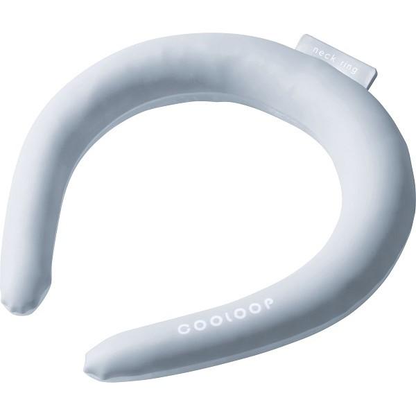 体感−8℃！気温28℃で凍る！COOLOOP ネックリング M コジット ひんやり COOL 冷たい 熱中症 猛暑 暑さ対策 冷蔵不要 冷却 ひんやり 首 ネックスポーツ アウトドア オフィス ドライブ 軽量 PCM ライトグレー グレー ...