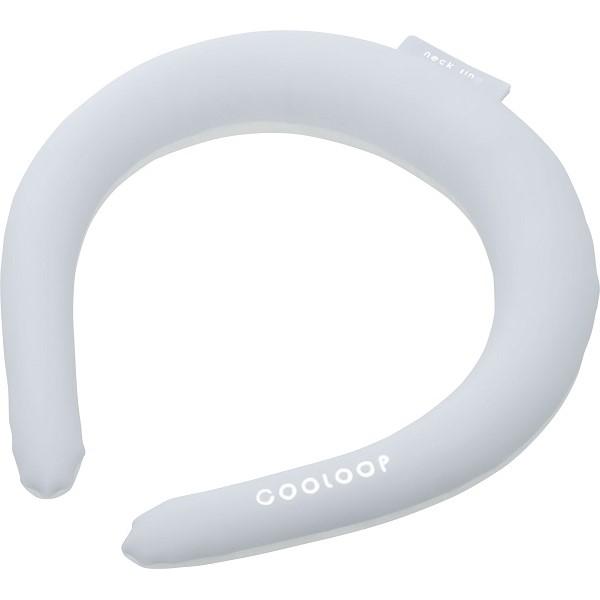 体感−8℃！気温28℃で凍る！COOLOOP ネックリング L ライトグレー  コジット ひんやり COOL 冷たい 熱中症 猛暑 暑さ対策 冷蔵不要 冷却 ひんやり 首 ネックスポーツ アウトドア オフィス ドライブ 軽量 ライトグレー ...