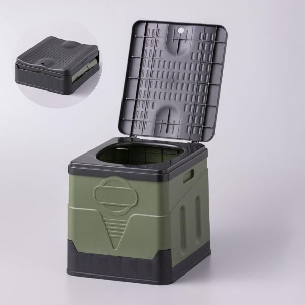 工具不要の簡単組み立て式折りたためる防災トイレ 折りたたみ簡易トイレ Se-40099 マリン商事 防災トイレ 踏み台 コンテナ ゴミ箱 イス 1台5役 折り畳み コンパクトに折り畳み 水洗いOK 簡単組立 工具不要 折り畳み式 耐荷重10...