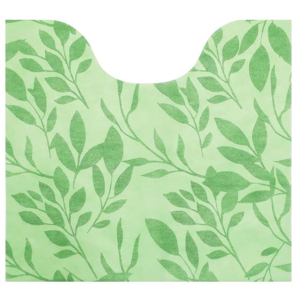 「こういうのが欲しかった！」とリピーター続出！使い捨てトイレマット グリーン オカトー 60×55cm 15枚入りトイレ 感染対策 介護 北欧 柄 シンプル おしゃれ 撥水 はっ水 汚れ防止 衛生 感染 トイレマット 滑り止め 洗濯不要 使...