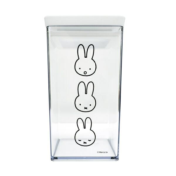 モノトーン＆シンプル！大人可愛いデザインのミッフィーシリーズよりクリアな容器で中身や残量が確認しやすいキャニスター　【商品仕様】シリーズ名：ミッフィーブランド名：オカトーメーカー型番：26678原産国／製造国：中国代表カラー：透明キッチン用...