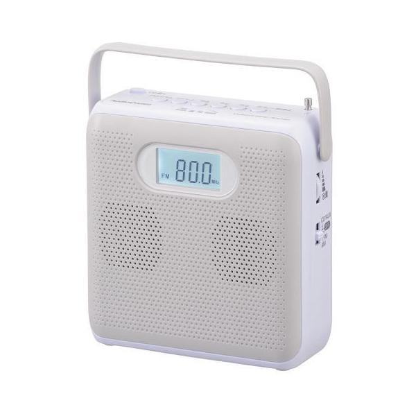 キュービックデザインのCDラジオ2023最新 オーム電機 AudioComm ポータブルCDプレーヤー ステレオ CDラジオ キュービックデザイン コンパクト 小型 英会話語学 AC電源 乾電池 ライトグレー RCR-600Z-H 03-5...