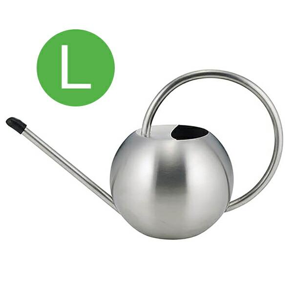 丸型でコロンとしたデザインで、インテリアとしてもオシャレに映えます。コンパクトサイズなので、室内での観葉植物や多肉植物の水やりにぴったり♪　【商品仕様】ブランド名：佐藤金属|SALUSカラー：シルバーサイズ：307×138×186(mm)材...