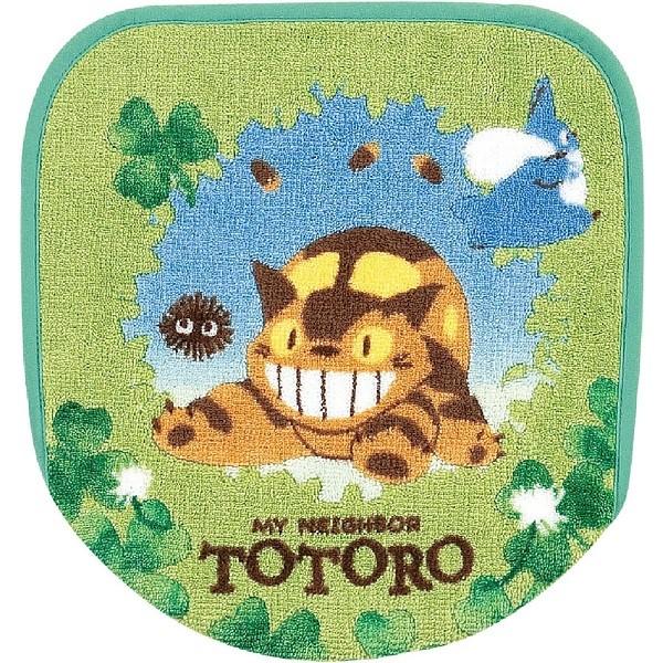 トトロ達がクローバーの中で遊ぶ楽しいデザインのトイレタリー☆トトロのトイレタリー 『あおぞらどんぐり』 兼用フタカバー  グリーン センコー となりのトトロ トトロ ととろ トイレ カバー トイレフタ フタカバー 普通便座 温水洗浄 暖房便...