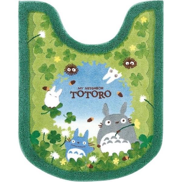 トトロ達がクローバーの中で遊ぶ楽しいデザインのトイレタリー☆トトロのトイレタリー 『あおぞらどんぐり』 トイレマット 約78×60cm グリーン センコー となりのトトロ トトロ ととろ トイレ マット 長め ロング ロングマット トイレマ...