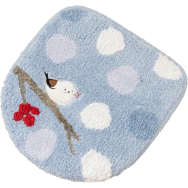 ふわふわの可愛らしい小鳥　シマエナガちゃん 兼用フタカバーS.D.S シマエナガちゃん 兼用フタカバー ブルー センコー トイレ トイレタリー 雪の妖精 ふわふわ かわいい 人気 鳥 小鳥 ことり とり トリ 北海道 ふゆ 洗濯可 ウォッシ...