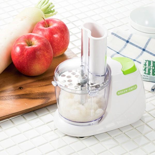 大根おろしの労力を電動で一気に解決！グリーンスマイル 電気大根おろし器（GM-9768）和平フレイズ 大根おろし おろし器 おろし すりおろし みぞれ 大根 リンゴ りんご 家電 電動 簡単 楽々 ラクラク 調理 調理器具 キッチン 便利 ...