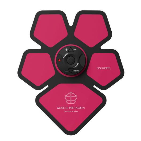 EMSで腹筋刺激！貼るだけの簡単ながらトレーニング！メーカー正規品　6ヶ月間保障付 マッスルペンタゴン_NEO 腹筋下腹 ダイエット EMS トレーニング フィットネス 男女兼用 忘年会 新年会景品 父の日