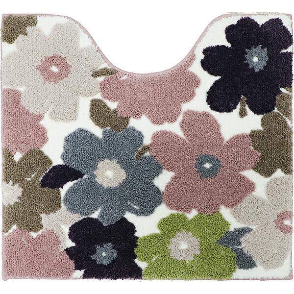 お花が咲いたような、フルールのトイレマット。ふわふわ素材で、足元も気持ちよく♪　【商品仕様】シリーズ名：Fleurブランド名：Yokozuna Creationメーカー型番：860972原産国／製造国：中国代表カラー：ピンク本体横幅：60c...