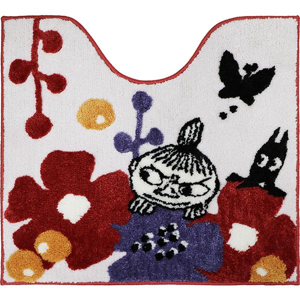 リトルミイの可愛らしいトイレ足元マットペルホネン トイレ足元マット ムーミン ヨコズナクリエーション ペルホネン リトルミイ トイレマット 足元マット ムーミン 北欧 おしゃれ かわいい デザイン 綿 コットン 吸水性 速乾性 滑り止め 丸...