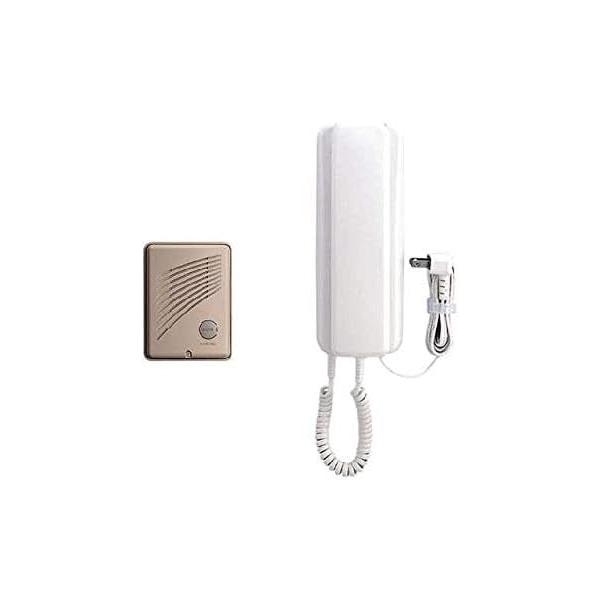 【特徴】■ドライバーでカンタンに取り付けられる電灯線式のシンプルドアホンです。■通話がしやすい受話器式。■親機・子機の端子につなぐだけでカンタンに取り付けできます。【仕様】「親機」〇電源：AC100V、50/60Hz〇消費電力：待受時0.6...