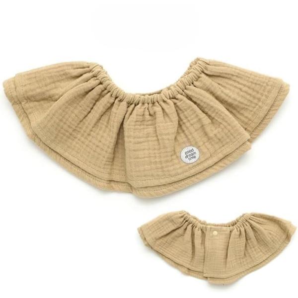 【商品説明】おしゃれな付け衿としても使える かわいいスタイです柔らか素材で肌触りも◎普段使いはもちろん、お出かけにも！長く使えるようにサイズ調節が出来る スナップ2段式です手頃な価格とカラフルなデザインが人気！【サイズ】70-90【素材】綿...