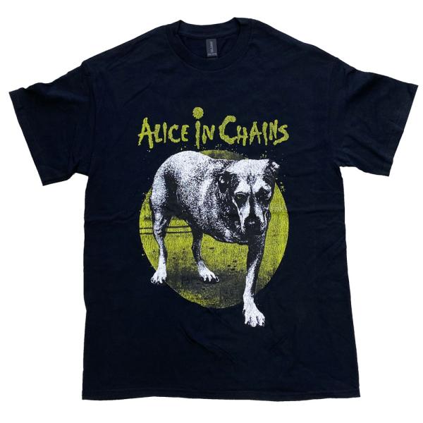 ALICE IN CHAINS・アリス・イン・チェインズ・DOG・Tシャツ・バンドTシャツオフィシャル商品　正規ライセンス商品ボディ：ヘヴィーコットン 一般的な厚さのボディ素材：コットン100％カラー：ブラック●ご注意：実物と色等が多少異な...