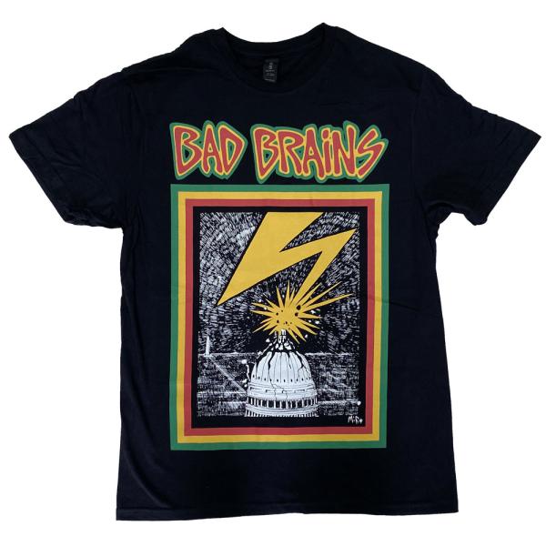 バッド ブレインズ・BAD BRAINS・CAPITAL・BLACK・UK版・Tシャツ・バンドTシャツオフィシャル商品　正規ライセンス商品ボディ：やや薄めの柔らかい今風のボディ・ヘヴィーコットンの混在で入荷しております。気になる方はお問い合...