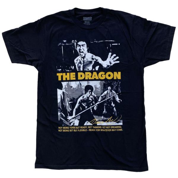ブルース・リー・BRUCE LEE・READY FOR WHATEVER・Tシャツ・オフィシャルTシャツオフィシャル商品　正規ライセンス商品ボディ：やや薄めの柔らかい今風のボディカラー：ブラック素材:コットン100％●ご注意：実物と色等が多...