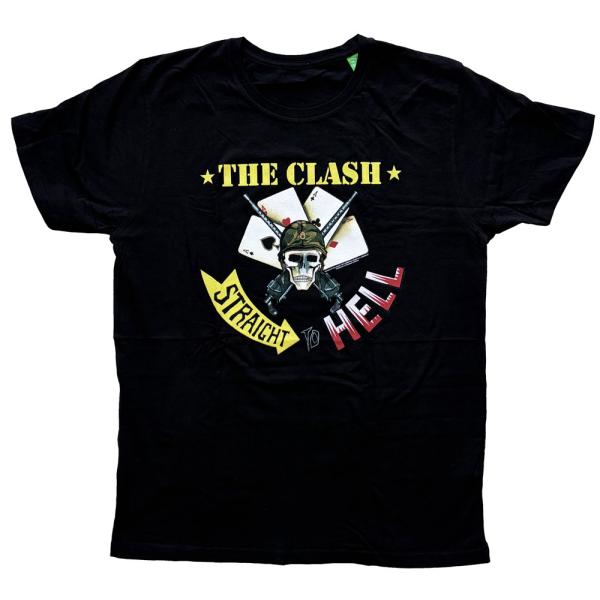 クラッシュ・THE CLASH・STRAIGHT TO HELL SINGLE・Tシャツ・ロックTシャツオフィシャル商品　正規ライセンス商品ボディ：やや薄めの今風のボディカラー：ブラック素材：オーガニックコットン100％ご注意：実物と色等が...