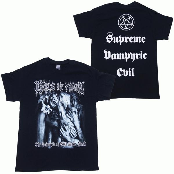 クレイドル オヴ フィルス・CRADLE OF FILTH・SUPREME VAMPYRIC EVIL・Tシャツ・メタルTシャツカラー：ブラック素材：コットン100％ご注意：実物と色等が多少異なる場合があります。店頭販売の為、売り切れる場合...