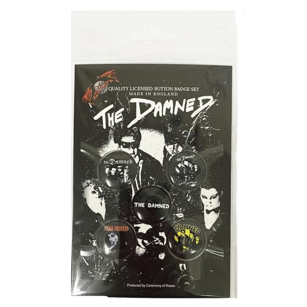 ダムド・THE DAMNED・YOUNG,HOT,LOUD AND STIFF・BUTTON BADGE SET・バッジ・缶バッジセット(5個入り)バッジ直径約2.5cmサイズバッジが5個入りでリーズナブルな価格になっています。大きすぎない...