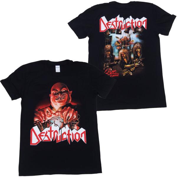 DESTRUCTION・デストラクション・LIVE WITHOUT SENSE・Tシャツ・メタルTシャツカラー：ブラック素材：コットン100％●ご注意：実物と色等が多少異なる場合があります。●店頭販売の為、売り切れる場合があります。予めご了...
