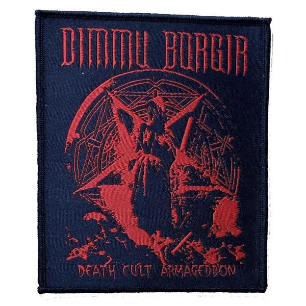 DIMMU BORGIR・ディム・ボルギル・DEATH CULT ARMAGEDDON・RED・刺繍パッチ・ワッペンオフィシャル商品　正規ライセンス商品糊なし(縫い付けタイプ)●縦約10cm×横8.2cm●ご注意：実物と色等が多少異なる場合...