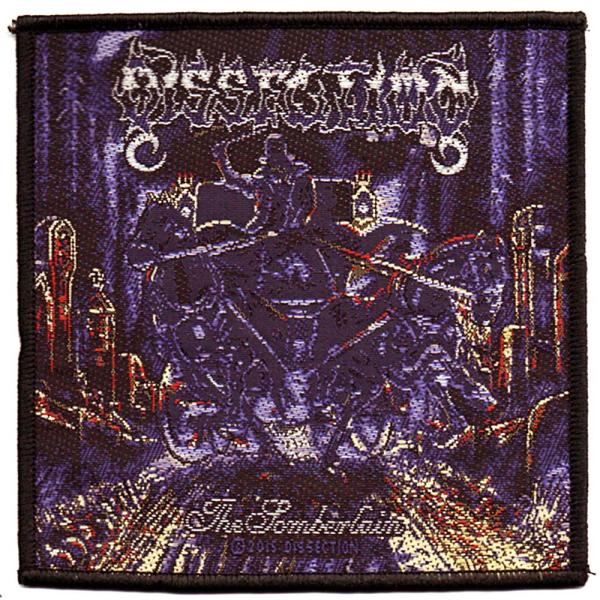 ディセクション DISSECTION SOMBERLAIN PATCH 糊なし刺繍ワッペン大きさ：縦約10cm×横約10cm縫い付けタイプです。ご注意：実物と色等が多少異なる場合があります。他サイト及び、店頭販売の為、売り切れる場合がありま...