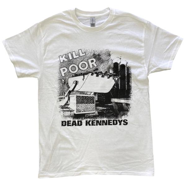 DEAD KENNEDYS・デッド ケネディーズ・KILL THE POOR・ホワイト・UK版・Tシャツ・バンドTシャツオフィシャル商品　正規ライセンス商品ボディ： HEAVY COTTON(一般的な厚さのボディ)カラー：ホワイト素材：コッ...