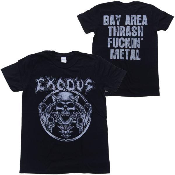 エクソダス・EXODUS・HORNS SKULL・EU版・Tシャツ・メタルTシャツボディ：GILDAN HEAVY COTTON（一般的な厚さのボディ）カラー：ブラック素材：コットン100％●ご注意：実物と色等が多少異なる場合があります。●...