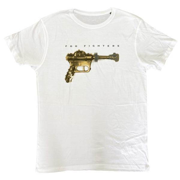 FOO FIGHTERS・フー・ファイターズ・RAY GUN・Tシャツ・ロックTシャツオフィシャル商品　正規ライセンス商品ボディ：やや薄めの柔らかい今風のボディカラー：ホワイト素材:コットン100％：オーガニックコットン100％が混ざってお...