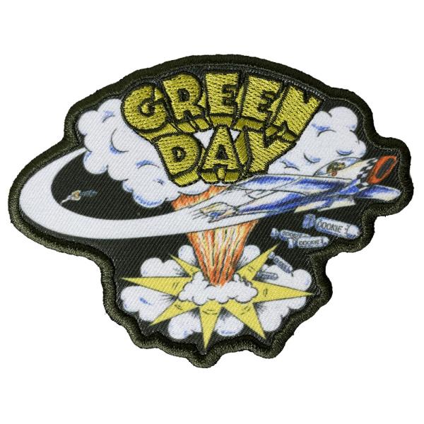 グリーンディ・GREEN DAY・DOOKIE・刺繍・プリントパッチ・ワッペン・パッチオフィシャル商品　正規ライセンス商品刺繍とプリントです。刺繍・プリントパッチノリ付き縦約7cm×横約9.4cm、ご注意：実物と色等が多少異なる場合がありま...
