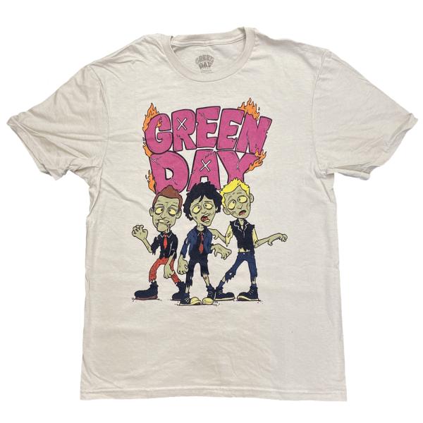 グリーン デイ・GREEN DAY・WALKING ZOMBIES・Tシャツ・ロックTシャツ・オフィシャル商品オフィシャル商品　正規ライセンス商品ボディ：やや薄めの柔らかい今風のボディカラー：サンドボディ：コットン100％ご注意：実物と色等...