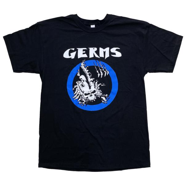 ジャームス・GERMS・MOHAWK SKULL・Tシャツ・ロックTシャツオフィシャル商品　正規ライセンス商品伝説のLA PUNK BANDボディ：ヘヴィーコットン　一般的な厚さのボディ素材：コットン100％カラー：ブラック●ご注意：実物と...