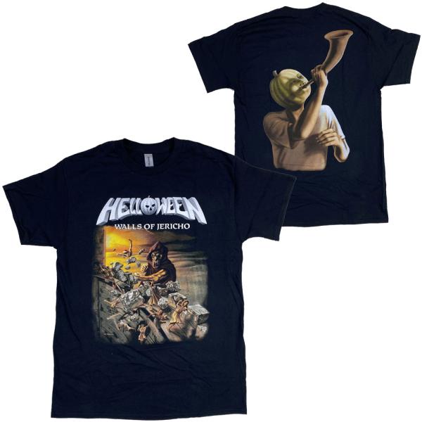 ハロウィン・HELLOWEEN・WALLS OF JERICHO・USA版・Tシャツ・ メタルTシャツオフィシャル商品　正規ライセンス商品ボディ：一般的な厚さのボディカラー：ブラック素材：コットン100％ご注意：実物と色等が多少異なる場合が...