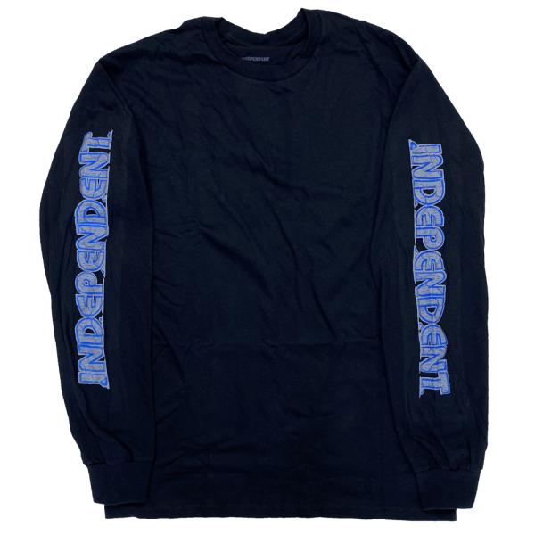 INDEPENDENT・インディペンデント・AMCIENT GROUNDWORK・ブラック・長袖・ロングスリーブ・長袖Tシャツ両袖にINDEPENDENTのプリント！袖はリブありです。ボディ：一般的な厚さのボディカラー：ブラック素材：コット...