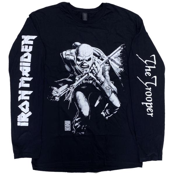 アイアン メイデン・IRON MAIDEN・50 TROOPER ISOLATED・ロングスリーブ・長袖Tシャツ・メタルTシャツオフィシャル商品　正規ライセンス商品両袖にプリントが入った50周年のTROOPERデザイン。袖のリブは無いタイプ...