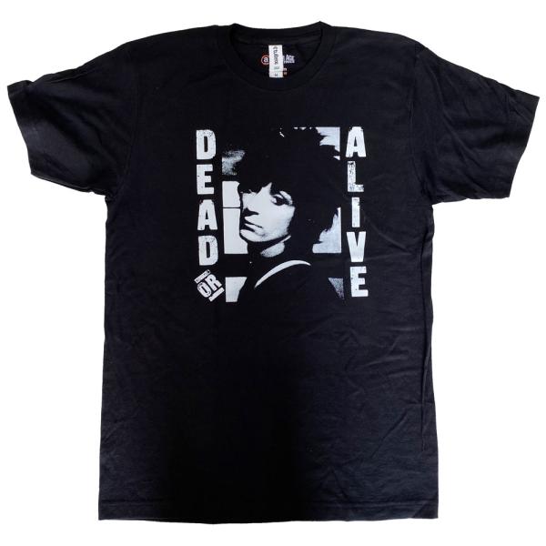 ジョニー サンダース・JOHNNY THUNDERS・DEAD OR ALIVE・NEW・Tシャツ・ロックTシャツオフィシャル商品　正規ライセンス商品プリント：シルクスクリーンプリントではなく、つるっとしたプリントです。ボディ：やや薄めの柔...