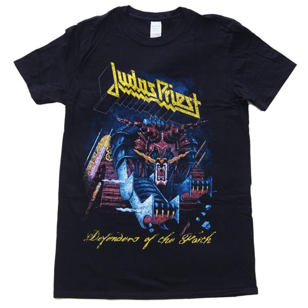 ジュダス プリースト・JUDAS PRIEST・DEFENDER OF FAITH・Tシャツ・ バンドTシャツオフィシャル商品　正規ライセンス商品ボディ：やや薄めの柔らかい今風のボディカラー：ブラック素材：コットン100％●ご注意：実物と色...