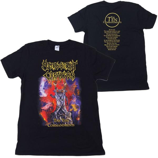 MALEVOLENT CREATION・マルヴォレントクリエイション・THE TEN COMMANDMENTS・Tシャツ・メタルTシャツコットン100％ブラック●ご注意：実物と色等が多少異なる場合があります。●店頭販売の為、売り切れる場合が...