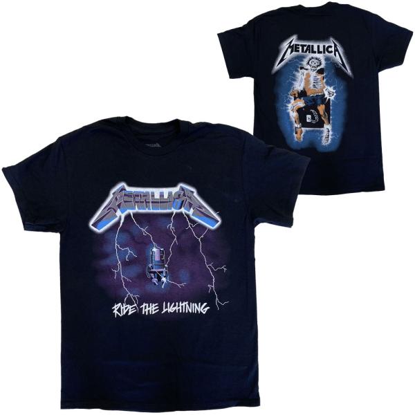 メタリカ・METALLICA・RIDE THE LIGHTING (ORIGINAL)・U.S.A.版・Tシャツ・ロックTシャツ・オフィシャル商品オフィシャル商品　正規ライセンス商品バックプリントがエレクトリックチェアーのオリジナルバージョ...