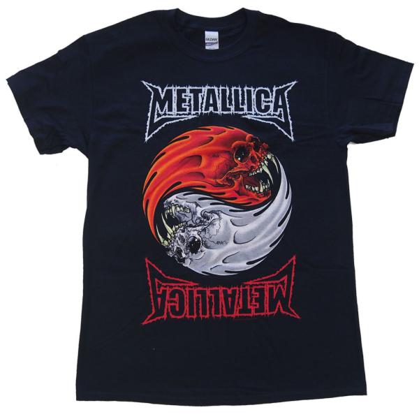 メタリカ・METALLICA・YIN YANG・Tシャツ・ロックTシャツカラー：ブラック素材：コットン100％ご注意：実物と色等が多少異なる場合があります。店頭販売の為、売り切れる場合があります。予めご了承下さい。【平均サイズ身幅×着丈cm...