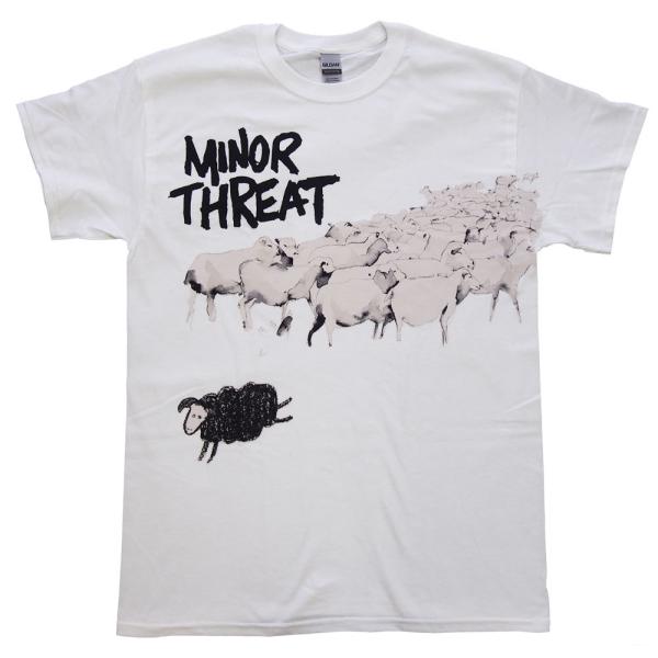 マイナースレート・MINOR THREAT・OUT OF STEP・Tシャツ・ロックTシャツボディ：ヘヴィーコットン　一般的な厚さのボディカラー：ホワイト素材：コットン100％●ご注意：実物と色等が多少異なる場合があります。●店頭販売の為、...