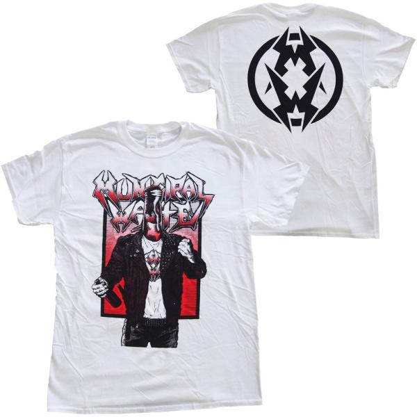 ミュニシパル ウェイスト・MUNICIPAL WASTE・BOTTLE VIOLENCE WHITE Tシャツ ・ バンドTシャツ・ロックTシャツカラー：ホワイト素材：コットン100％ご注意：実物と色等が多少異なる場合があります。他サイト及...