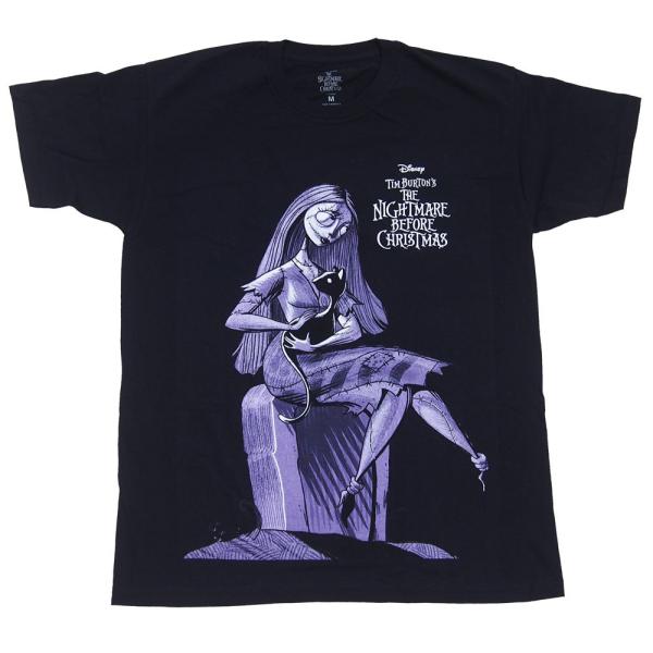 NIGHTMARE BEFORE CHRISTMAS・ナイトメア ビフォア クリスマス・SALLY JUMBO・Tシャツ・ 映画Tシャツ オフィシャルTシャツティムバートンのダークホラーファンタジーボディ：やや薄めの柔らかい今風のボディカラ...