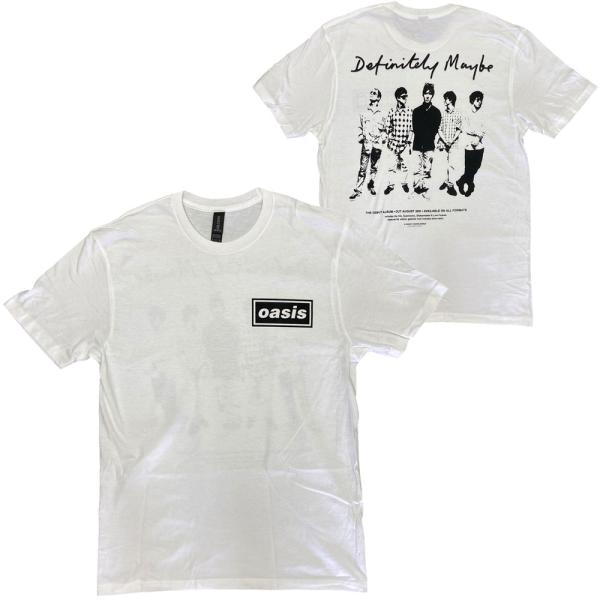オアシス・OASIS・DEFINITELY MAYBE PROMO・Tシャツ・ロックTシャツボディ：GILDAN SOFTSTYLE（やや薄めの柔らかいボディ）カラー：ホワイト素材：コットン100％●ご注意：実物と色等が多少異なる場合があり...