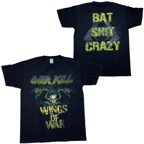 オーヴァーキル・OVERKILL・BAT SHIT CRAZY・EU版・Tシャツ・メタルTシャツボディ:FRUIT OF THE LOOM VALUEWEIGHT (一般的なヘヴィーコットンのボディです。)カラー：ブラック素材：コットン10...