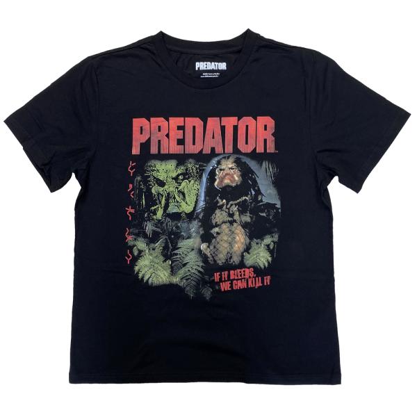 PREDATOR・プレデター・RETRO MONTAGE・UK版・Tシャツ・映画Tシャツオフィシャル商品　正規ライセンス商品ボディ：一般的な厚さのボディ、と、やや薄めの柔らかい今風のボディが混在しております。気になる方はお問い合わせ願います...