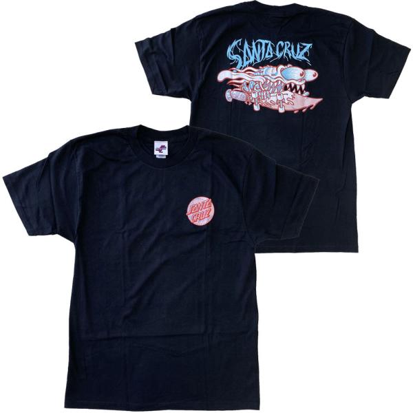SANTA CRUZ・サンタクルーズ・DECODER SLASHER・ブラック・Tシャツメガネ？の様なものが付属しており、覗くと別のイラストが現れます！！カラー：ブラック素材：コットン100％●ご注意：実物と色等が多少異なる場合があります。...