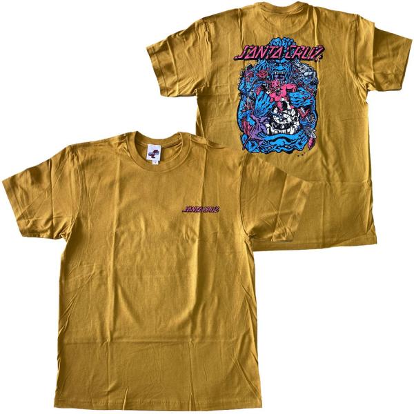 SANTA CRUZ・サンタクルーズ・ROSKOPP THE FIVE・アンティークゴールド・Tシャツカラー：アンティークゴールド（からし色）素材：コットン100％●ご注意：実物と色等が多少異なる場合があります。●店頭販売の為、売り切れる場...