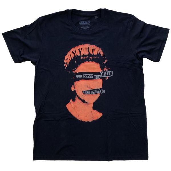 SEX PISTOLS・セックス ピストルズ・GOD SAVE THE QUEEN・NEW・UK版・Tシャツ・ロックTシャツオフィシャル商品　正規ライセンス商品色が濃くなる等、マイナーチェンジされました。ボディ：やや薄めの柔らかい今風のボデ...