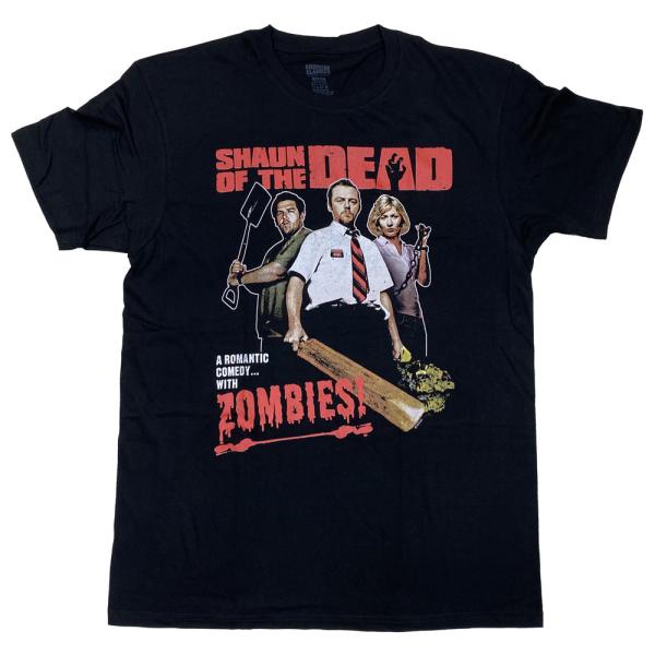 SHAUN OF THE DEAD・ショーン・オブ・ザ・デッド・ROMANTIC COMEDY・Tシャツ・ 映画Tシャツ ・オフィシャルTシャツオフィシャル商品　正規ライセンス商品人気、ゾンビコメディー！ボディ：やや薄めの柔らかい今風のボデ...